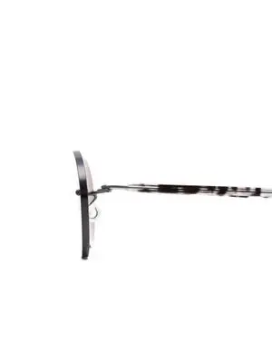 LINDBERG Rimless Round-frame Sunglasses