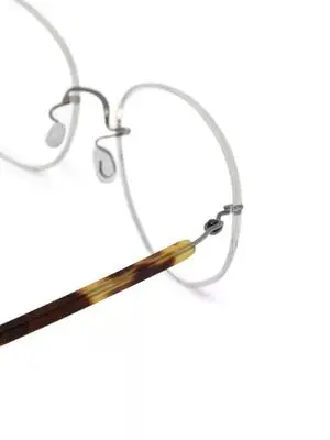 LINDBERG Spirit Rimless Round-frame Glasses