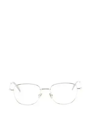 Kenzo Weave Geometric-frame Glasses - Silver