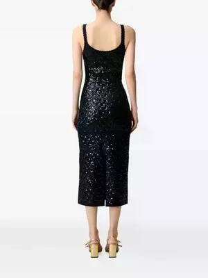 Claudie Pierlot Long Sequinned Knitted Dress