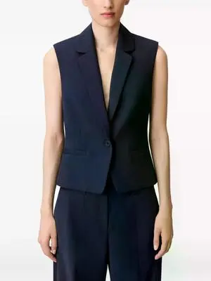 Claudie Pierlot Sleeveless Back-tie Blazer