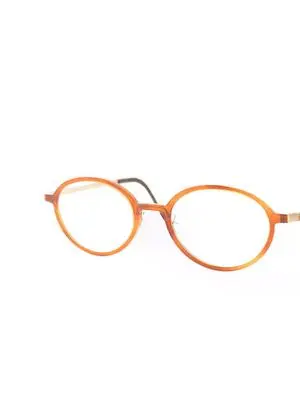 LINDBERG Round-frame Glasses - Orange