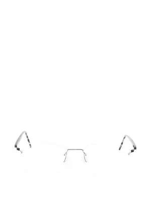 LINDBERG Spirit 2577 Rimless Rectangle Glasses - Grey