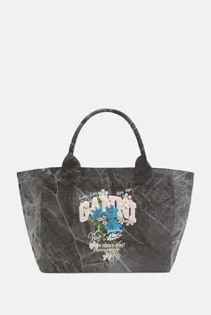 GANNI Shopper Bag With Floral Print