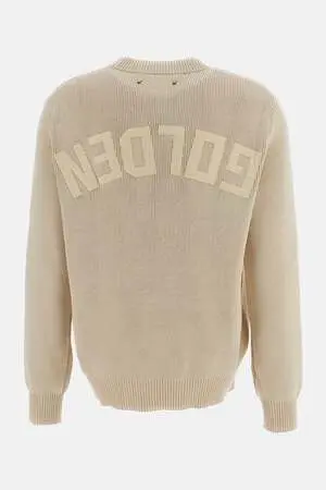 GOLDEN GOOSE Cotton Crewneck Sweater With Logo