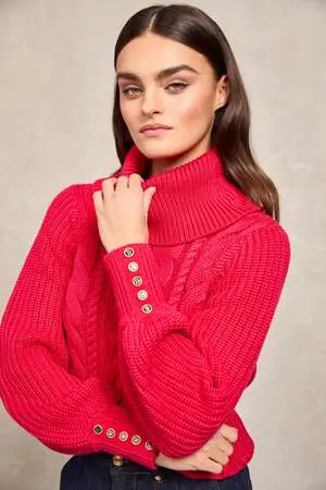 Holland Cooper Corded Roll Neck Knit 's