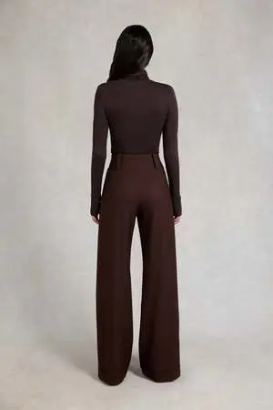 Holland Cooper High Waisted Wide Leg Trouser Twill 's