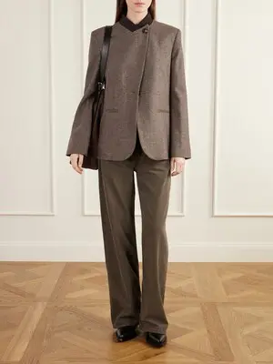 TWP Herringbone Wool And Cashmere-blend Jacket