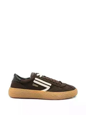 PURAAI Logo-patch Suede Sneakers - Brown