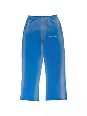 THIRTEEN STUDIOS Faded Logo-print Track Pants - Blue