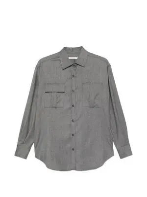 Tagliatore Chest-pocket Shirt Jacket - Grey
