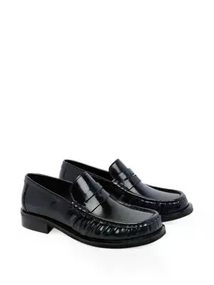 POEVE Leona Polished Leather Loafers