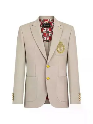 BILLIONAIRE Bb Crest Blazer - Neutrals
