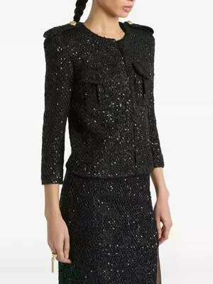 Balmain Sequinned Tweed Jacket