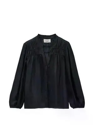 Ba&sh Cessia Gathered Blouse - Blue