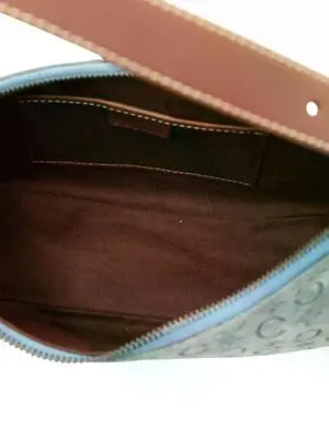 Celine 20th Century C Macadam Suede Shoulder Bag