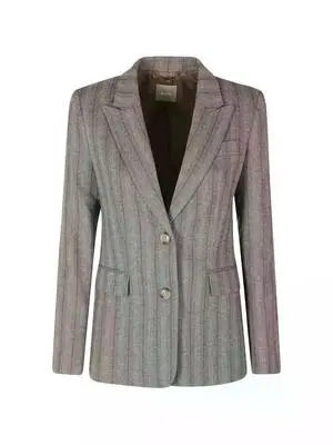 KILTIE Herringbone Blazer - Neutrals