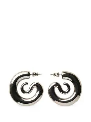 PANCONESI Small Serpent Hoop-design Earrings - Silver