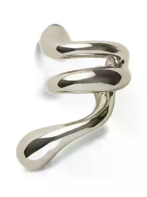 PANCONESI Blow Up Forma Spiral-shape Ear Cuff - Silver