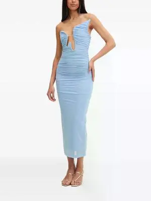 Bardot Julane Ruched Cut-out Midi Dress
