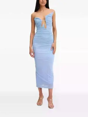 Bardot Julane Ruched Cut-out Midi Dress