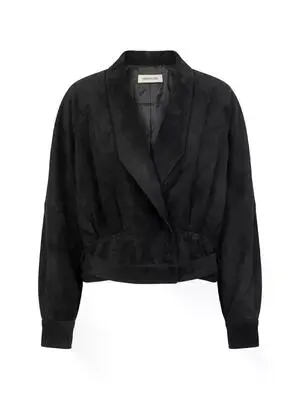 NINEMINUTES Boxy-fit Belted Jacket - Black