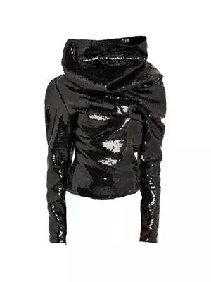 A.W.A.K.E. Mode Sequin-embellished High-neck Top