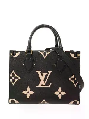 LOUIS VUITTON Pm Monogram Empreinte On The Go Tote Bag - Black