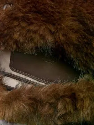 Casadei Sub Zero Faux-fur Shoulder Bag