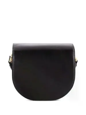 Gucci Horsebit 1955 Rounded Shoulder Bag Leather Mini Crossbody Bag - Black