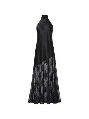 TOCCIN Alba Lace-panelled Gown - Black