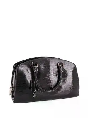 LOUIS VUITTON Pont Neuf Nm Handbag Electric Epi Leather Pm Satchel - Black