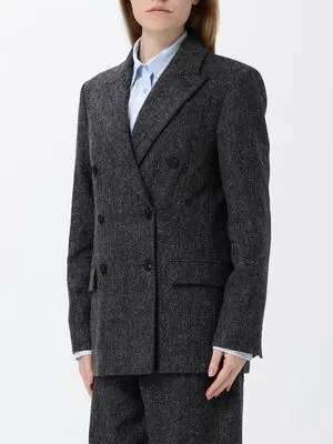 Brunello Cucinelli Double-breasted Virgin Wool Blazer With Peak Lapels And Padded Shoulders