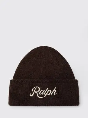 Polo Ralph Lauren Knitted Wool Beanie With Cuff And Embroidered Logo Brown