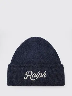 Polo Ralph Lauren Knitted Wool Beanie With Cuff And Embroidered Logo - Navy