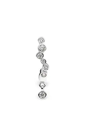 MARIA BLACK Nova Drop Crystal-embellished Earring - Silver