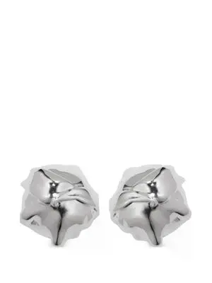Completedworks Conked Out Crumpled Earrings - Silver