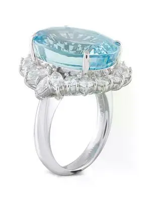 LB EXCLUSIVE Aquamarine Diamond Ring