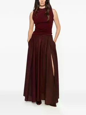 Ermanno Scervino Side-slit Flared Maxi Skirt