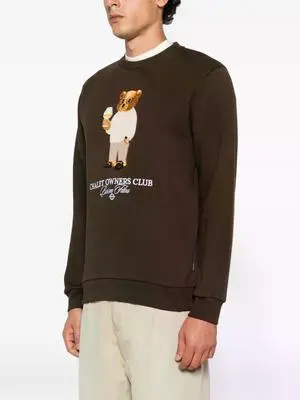 BARON FILOU Bear-embroidered Sweatshirt