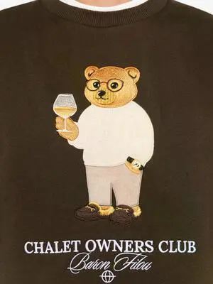 BARON FILOU Bear-embroidered Sweatshirt