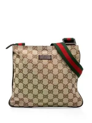 Gucci 2000-2015 Gg Canvas Web Crossbody Bag