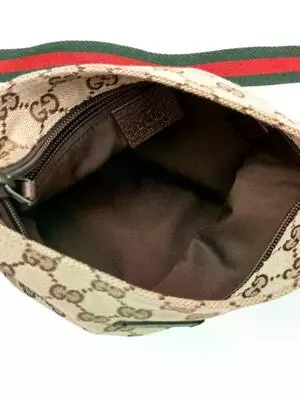 Gucci 2000-2015 Gg Canvas Web Crossbody Bag