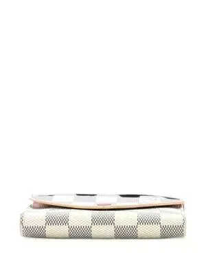LOUIS VUITTON Victorine Wallet Damier Small Wallets - White