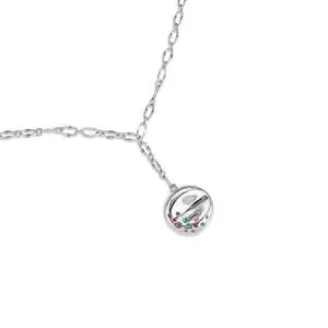 LAGOMIST Bagel Necklace - Silver