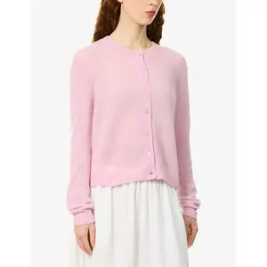 CRUSH CASHMERE Amara Cashmere And Silk Cardigan - Seashell