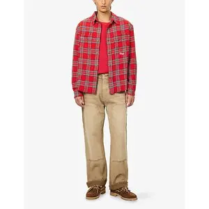 CHERRY LOS ANGELES Plaid-pattern Relaxed-fit Cotton Shirt