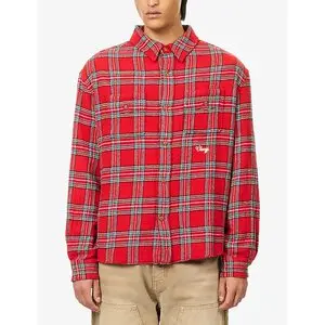CHERRY LOS ANGELES Plaid-pattern Relaxed-fit Cotton Shirt