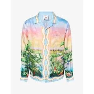 Casablanca Graphic-print Silk Shirt - Multi