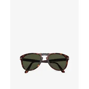 Persol Po0714 Aviator-frame Acetate Sunglasses